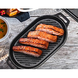 Pizza Cast Iron Grill Pan Suitable for most pizza ovens-griddle and grills