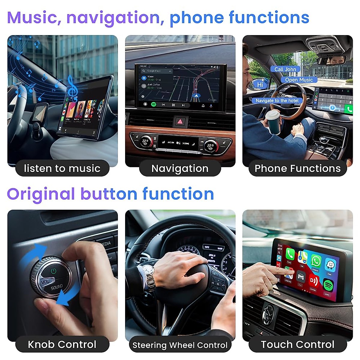 Carlinkit CarPlay Ai Box Android 13.0 System Wireless CarPlay Android Auto QCM6125 8-core 8G+128G, Multimedia Box Spotify/Netflix/YouTube Car Video, GPS+Glonass/Google Play Download Apps