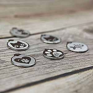 Stainless Steel Cat ID Tags - Engraved Personalized Cat Tags Includes up to 4 Lines of Text with Kitty Shape