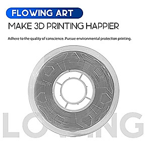 Creality PLA Filament 1.75mm, Ender Upgrade CR Series 3D Printer PLA, 1kg(2.2lbs)/Spool, Dimensional Accuracy ±0.03mm, Fit Most FDM 3D Printer(Silver PLA)