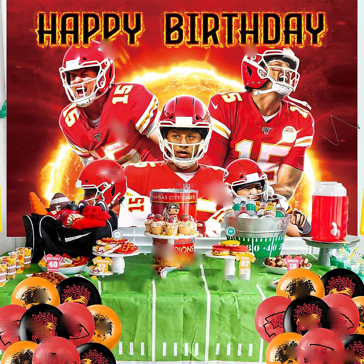 Patrick Mahomes Party Banner, Patrick Mahomes Backdrop 7x5 Patrick Mahomes Background Patrick Mahomes Themed Backdrops for Party Supplies Patrick Mahomes Background Birthday