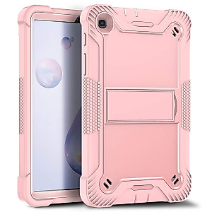 BAISRKE Case Cover for Galaxy Tab A 8.4 Case 2020, Heavy Duty Rugged Full-Body Hybrid Shockproof Drop Protection Cover for Samsung Galaxy Tab A 8.4 2020 Tablet Model SM-T307 / SM-T307U - Rose Gold