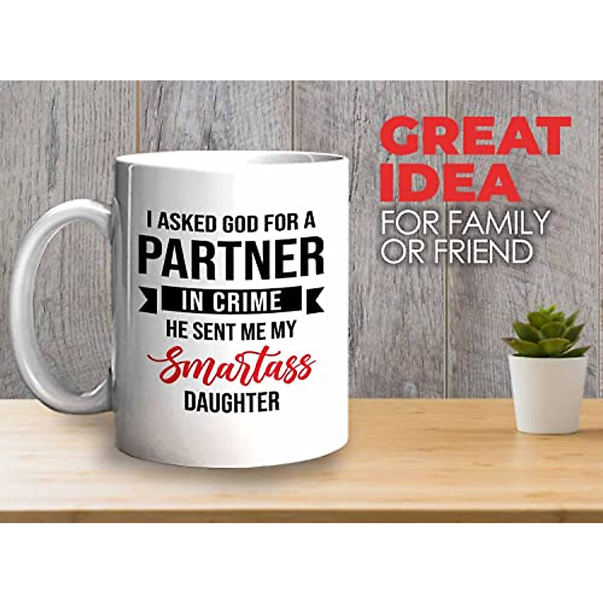 Bubble Hugs Mother's Day Coffee Mug 11oz White - Partner Smart Daughter - Funny Mama Women Step Mother Daughter Son From Father Lovely Wife Grandma Super Mom Family Birthday
