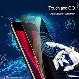 sorlnern Privacy Screen Protector for iPhone SE 3 2022/2 2020, iPhone 8/7/6s/6, Anti Spy Tempered Glass Film, with Easy-Installation Tool[4.7 inch]