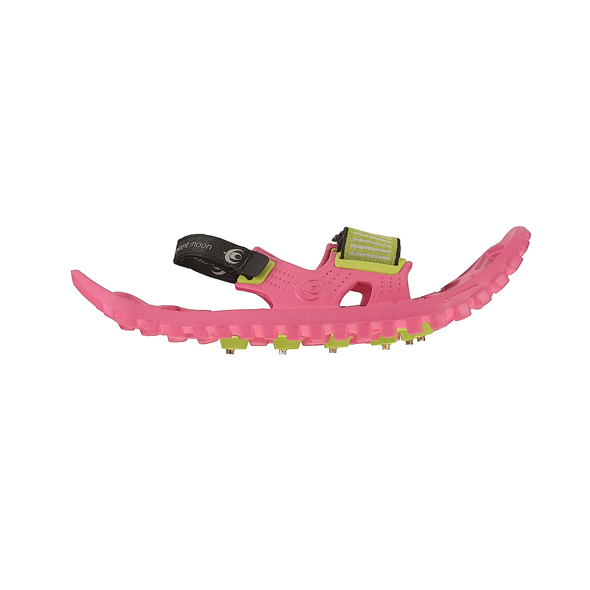 Crescent Moon Lightweight Youth Snowshoes with Foam, Perfect Kid Snowshoes for Snowshoeing, Toddler and Kids Snow Shoes with Secure Velcro Bindings, Rocker Cloud Deck and Ice Spikes