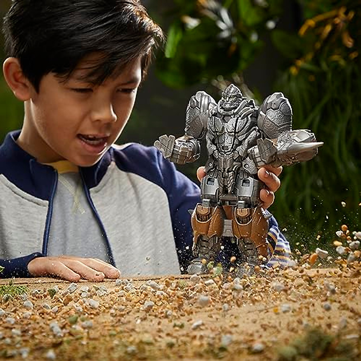 Transformers Toys Rise of The Beasts Movie, Smash Changer Rhinox Converting Action Figure for Ages 6 and up, 9-inch
