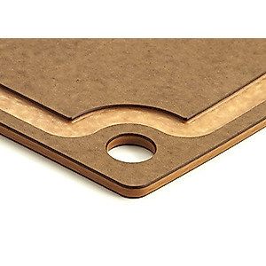 Epicurean Gourmet Series Cutting Board with Juice Groove, 19.5-Inch by 15-Inch, Nutmeg/Natural