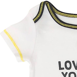 Peanuts Snoopy Newborn Baby Boys 4 Pack Short Sleeve Bodysuits Peanuts '20 3-6 Months