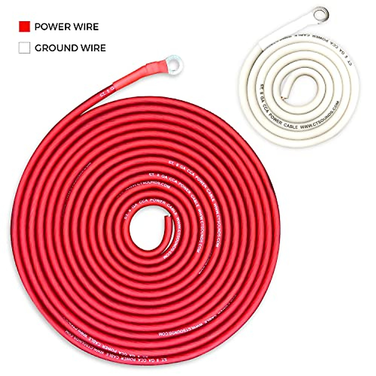 CT Sounds 8 Gauge CCA Complete Amp Wiring Install Kit, AMPKIT-8GA-PRO