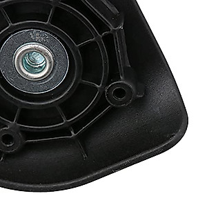 1 Pair Replacement Wheels 360 Swivel Suitcase Casters for Luggage Black (W293)