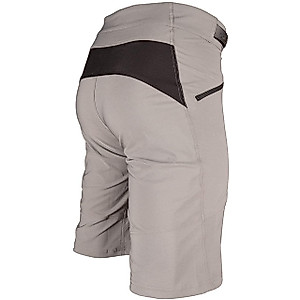 Urban Cycling Apparel Men's MTB Mountain Bike Shorts with Pad (Large, Grey)