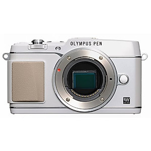 Olympus E-P5 16.1MP Mirrorless Digital Camera with 3-Inch LCD- Body Only (White)