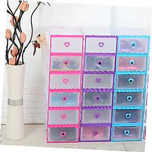 JOINPAYA Sanitary Napkin Storage Bag 4pcs Box Organizer for Shoes Shoe Holder Shoes Organizer Storage Containers Shoes Case Drawer Daily Necessities Clamshell Shoe Rack