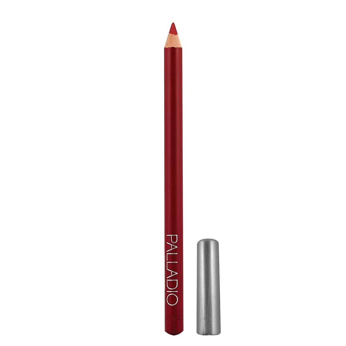 Palladio Lip Liner Pencil, Wooden, Firm yet Smooth, Contour and Line with Ease, Perfectly Outlined Lips, Comfortable, Hydrating, Moisturizing, Rich Pigmented Color, Long Lasting, Rockin Red
