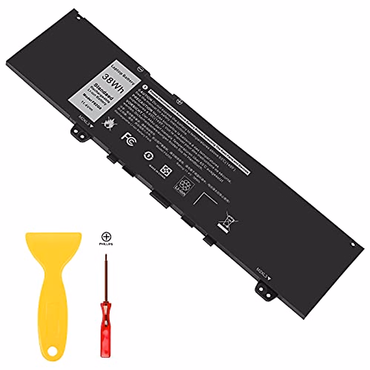 Futurebatt F62G0 Replacement Laptop Battery Compatible with Dell Inspiron 13 5370 7370 7373 7380 P83G Series Notebook F62G0 F62GO 0F62G0 39DY5 039DY5 0YMYF6 0DHM0J 0YM5H6 RPJC3 0RPJC3 0TXWRR