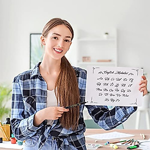 GETHPEN Calligraphy Pens,Hand Lettering Pens, Calligraphy Brush Pen set for Beginners Writing, Sketching, Scrapbooking, Journaling, Soft and Fine Tip, Black Ink Drawing Pen Set, 8 Size