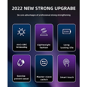 LmtLessDeals True Wireless Bluetooth Earbuds Smart Touch BT 5.3 (Black)