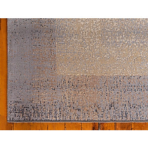 Unique Loom Barista Collection Area Rug - Excelsa (2' 2" x 3' 1" Rectangle, Beige/ Brown)