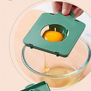 Johofiow Vegetable Chopper, Food Shredder with Container, Mandoline Slicer, Cheese Grater, Veggie Dicer Slicer Cutter, Egg white separator,Includes Bonus hand protector& Kitchen Gadgets