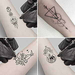 Tattoo Kit Tattoo Pen Kit Poke a Stick Tattoo Hand Tool Kit with Ink 10 PCS Needles