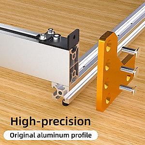 FoxAlien 4080 Extension Kit with Upgraded Hybrid Spoilboard for Masuter Pro CNC Router Machine Working Area Extend (15.75" x 31.5", X-Y)