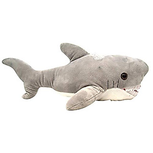 Soft Plush Shark With Pouch And Mini Pup, 16 Inches
