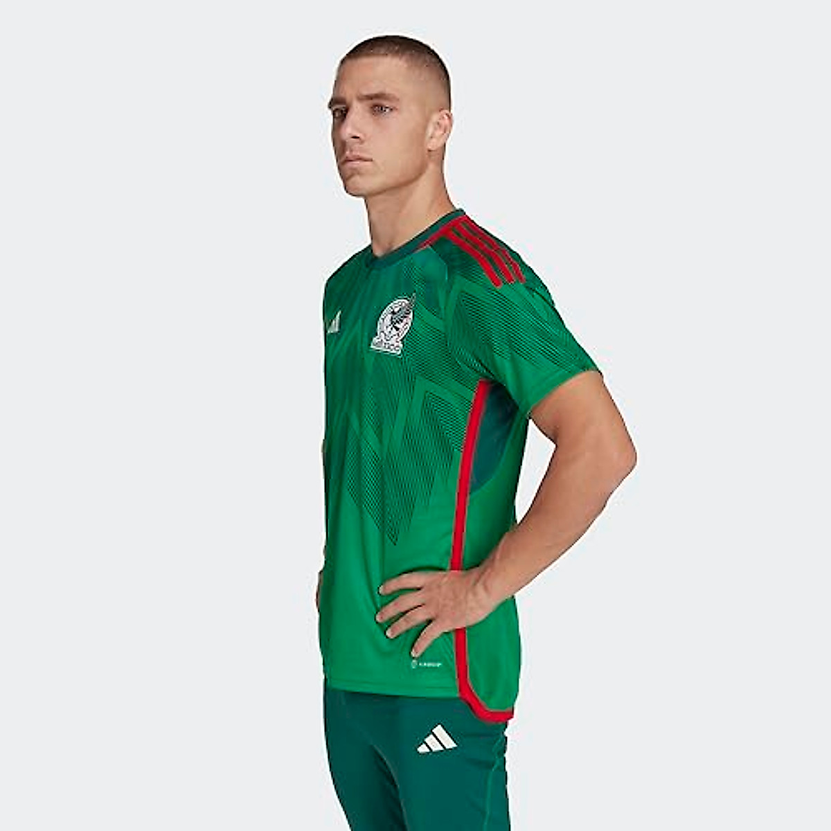 adidas Mexico 22 Home Jersey Men's, Green, Size M