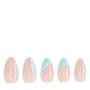 KIARA SKY PROFESSIONAL NAILS XPRESS PRO 100% ACRYLIC PRESS ON NAILS (Ocean Waves)