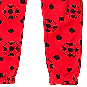 Miraculous Ladybug Little Girls Fleece 2 Pack Leggings Black/Red 5