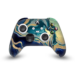Head Case Designs Officially Licensed Monika Strigel Indigo Art Mix Matte Vinyl Sticker Gaming Skin Case Cover Compatible with Xbox Series X / S Controller