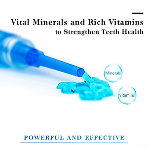 EZGO Teeth Whitening Gel Refill Pack and Remineralization Gel Teeth Whitening LED Light Combo, Non-Sensitive Teeth Whitener Sets Helps to Remove Smoking, Coffee, Wine Stains