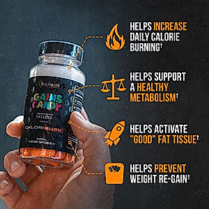 ALPHA LION Gains Candy, Pills That Support Weight Loss, Energy Supplements, 100% Natural Extract, Calorie Burning, Regulates Healthy Metabolism, 60 Capsules (Fat Loss - CaloriBurn®)