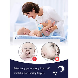 15 Pairs Baby Mittens Newborn Baby Unisex Gloves No Scratch Mittens for 0-6 Months Baby Boys Girls