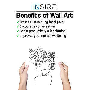 Insire Black And White Minimalist Wall Art Line Drawing Wall Art Abstract Woman Wall Art, Line Art Wall Decor Black And White Abstract Wall Art, Feminine Wall Art - Set of 4 (8x10) Unframed