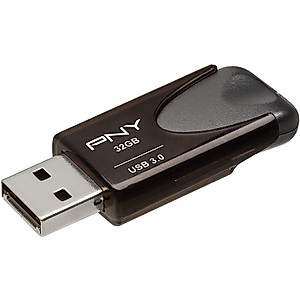 Generic PNY 32GB USB 3.0 Flash Drive Turbo Attaché 4 (Bulk 5 Pack) Works with Computer (P-FD32GTBAT4-GE) Bundle with (2) Everything But Stromboli Lanyards