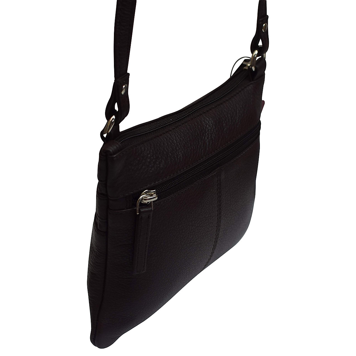 Swiss Marshall Womens Genuine Leather Small Crossbody Shoulder Designer Bag and Ladies Purse (Brown)