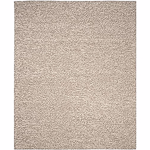 SAFAVIEH Natura Collection Area Rug - 9' x 12', Beige, Handmade Wool, Ideal for High Traffic Areas in Living Room, Bedroom (NAT620B)