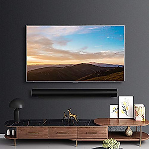 WALI Soundbar Wall Mount, Designed for Sonos Arc, Low Profile Sound Bar Mount Bracket Under TV with Hardware Kit，Easy to Install (SON003-B), Black