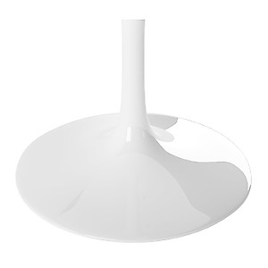 Aron Living Pyramid Set of Four Dining Chair, Black and Rose 42" Round Fiberglass Dining Table