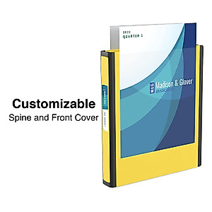 Staples 827605 1.5-Inch D-Ring Better Binder Yellow (19060)