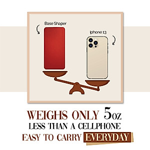 Purse Bling Base Shaper for Neverfull GM, Bag Shaper for LV Never full Bags and other LV Totes, Vegan Leather (Red, GM)