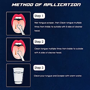 Kotomotoy Tongue Scraper (4 Pack) with Travel Case, Tongue Scraper for Adults, Fight Bad Breath, Medical Grade 100% Stainless Steel Tongue Cleaners For Oral Care, Professional Tongue Brush