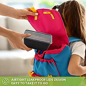 Meal Prep Containers, [34oz 50Pack] Food Prep Containers with Lids, Disposable To Go Containers, Plastic Food Storage Containers with Lids, BPA Free, Stackable, Microwave/Dishwasher/Freezer Safe