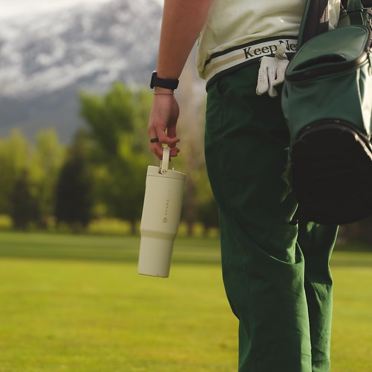 HydroJug Sport - Stainless Steel Tumbler with Straw, Vacuum Insulated, 32oz Leakproof Water Bottle, Ergonomic Design, Reusable, Dishwasher Safe, Rubber Base, Durable for Gym or Outdoors, Pink Sand