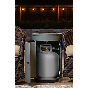 Bond Manufacturing 52095 Acero 16" Round 30,000 BTU Gas Fire Column, Gray