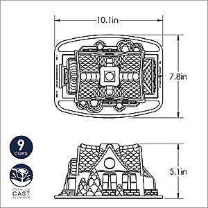 Nordic Ware Gingerbread House Bundt Pan