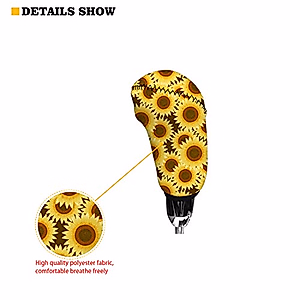 HUISEFOR Universal Car Interior Gear Shift Cover Premium Neoprene Auto Handbrake Cover Durable Black Marble Pattern Vehicle Accesories 2 Packs