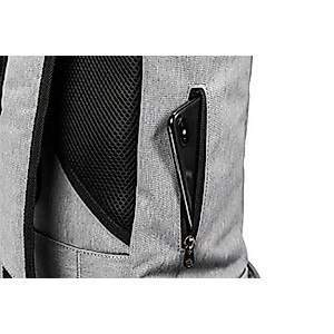 PKG Cambridge (31L) Backpack. 600D Water Resistant Double Layer Construction. 16" Laptop (Light Grey/Tan)