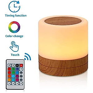 AMEXI Night Light Nightstand Lamp LED Bedside Lamp Touch Control Table Lamp Portable Dimmable Table Bedside Lamps Touch Lamp for Bedrooms/Living Room/Office