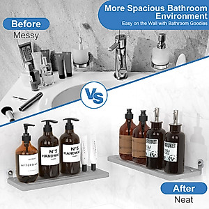 TEAMOLA Quick Drying Stone Shower Caddy, 2 Pack Water Absorbent Diatomite Tray Diatomaceous Earth Kitchen Soap Dish,Hand soap Holder, Water Absorbing Stone Used for Home & Kitchen Storage